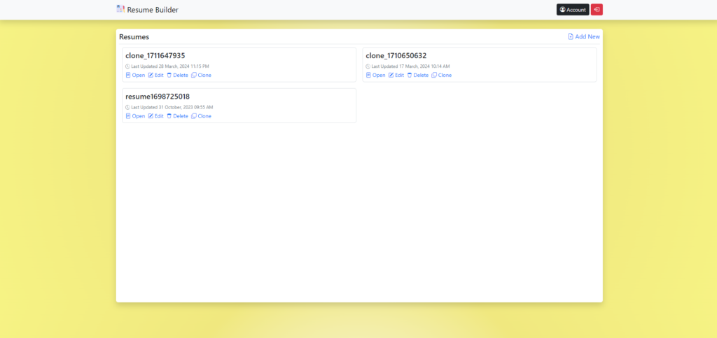 Resume Builder Web Application Project – Codegully Store – high quality ... Resume Builder Web Application Project – Codegully Store – high quality ...